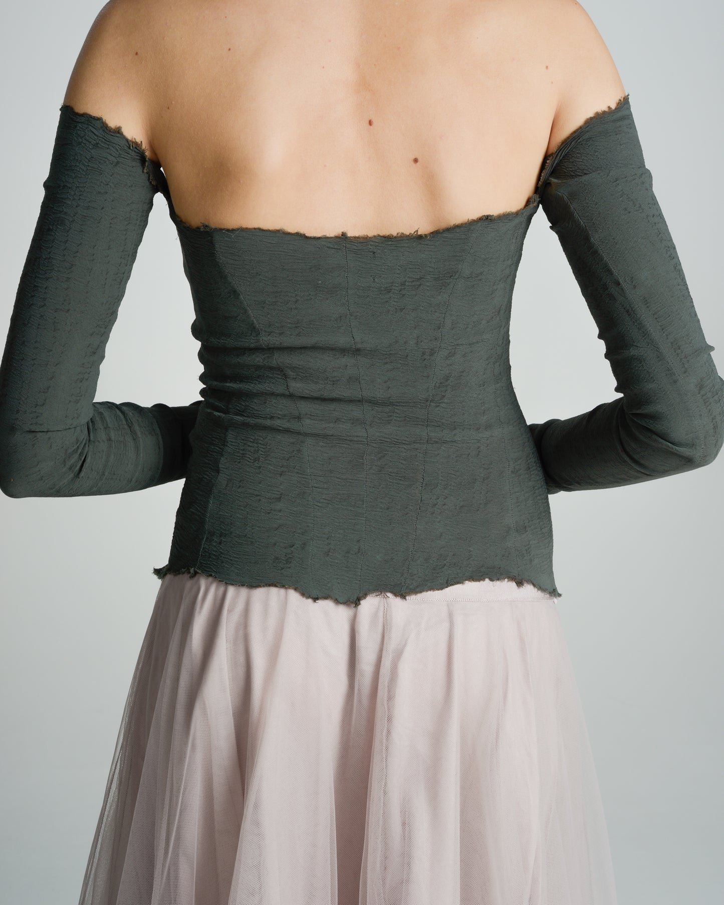 Acier Shoulderless Stretch Longsleeve Top – Dilettante