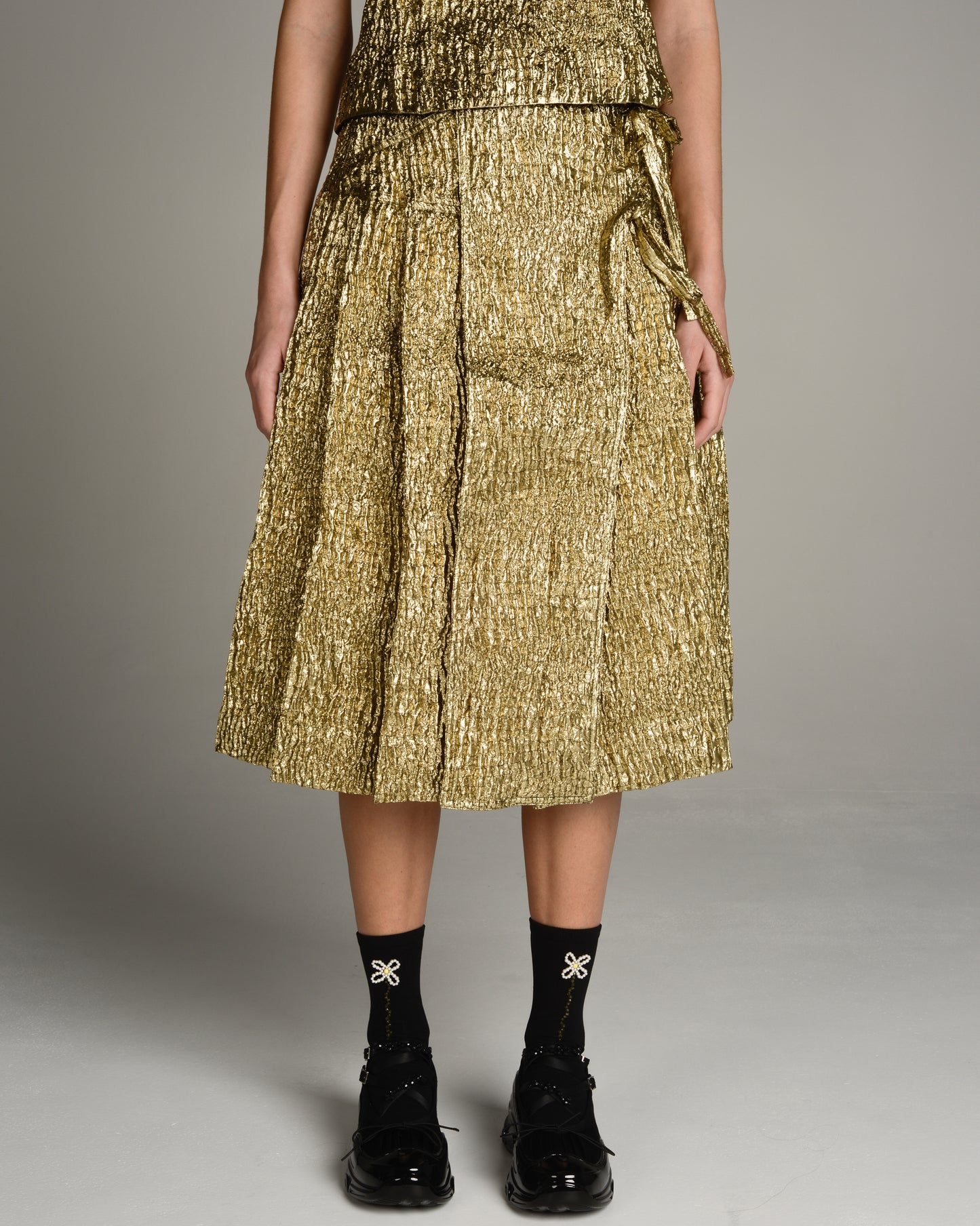 Gold Pleated Kilt – Dilettante