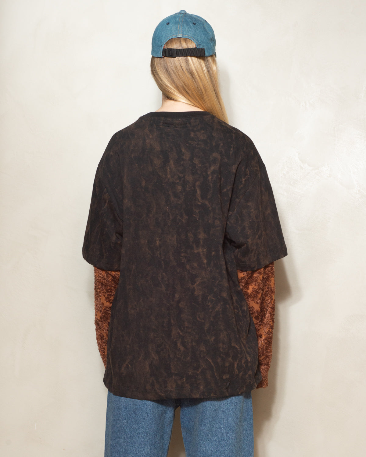 Black Tie Dye Double Layered Tee – Dilettante