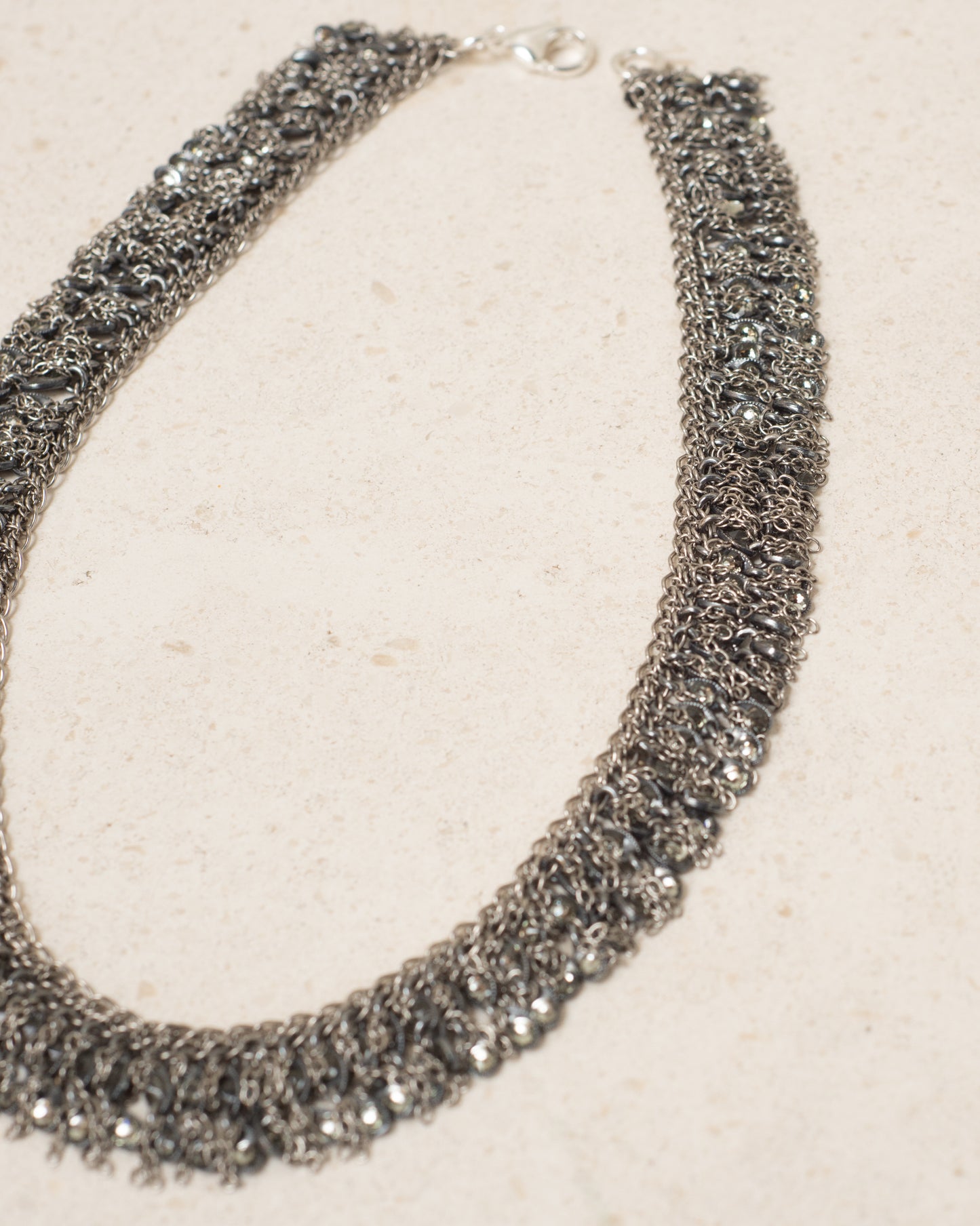 Swarovski Jet Rhinestone Necklace – Dilettante