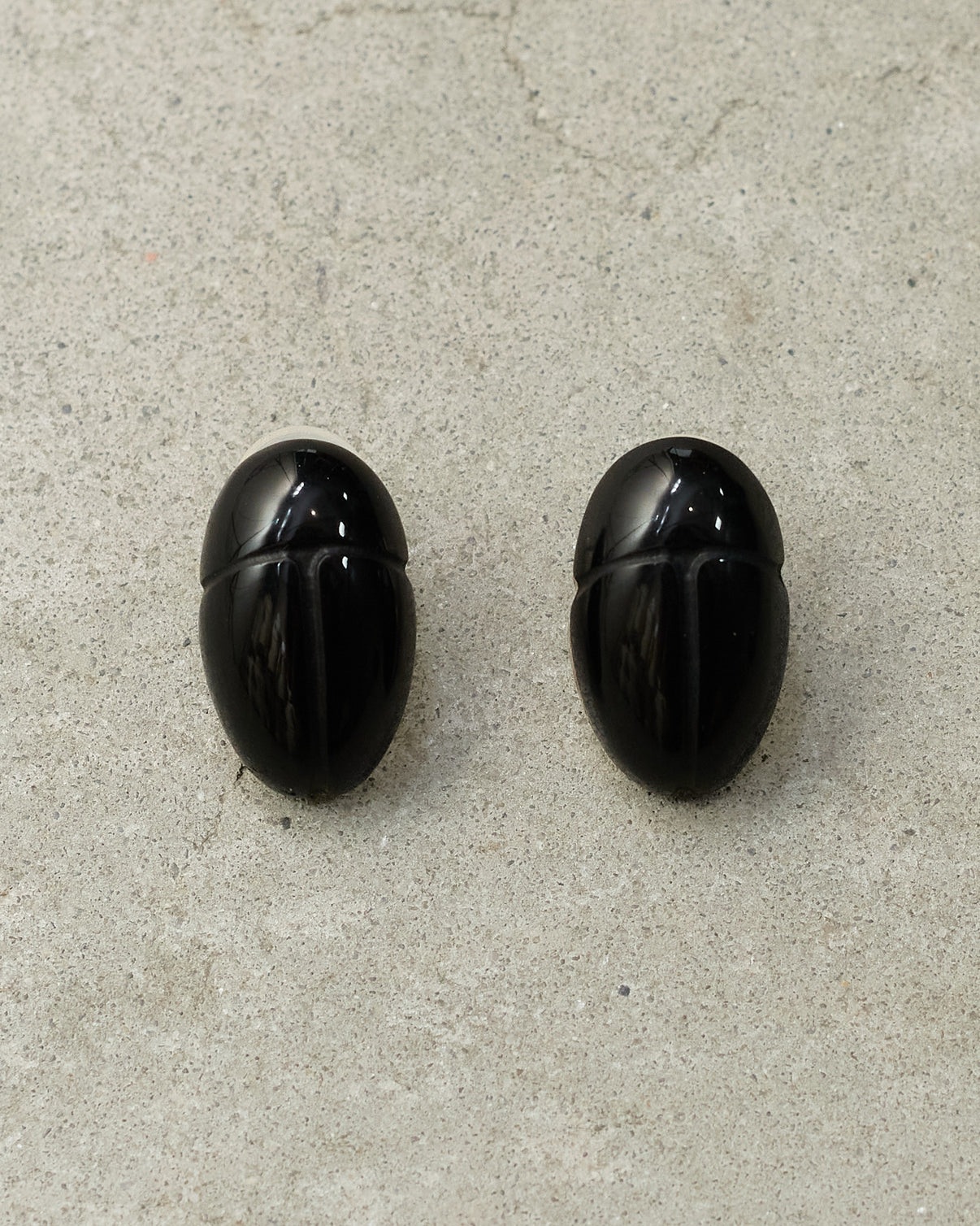 Sophie Buhai Onyx Scarab Studs Black R26E06ON - DILETTANTE – Dilettante