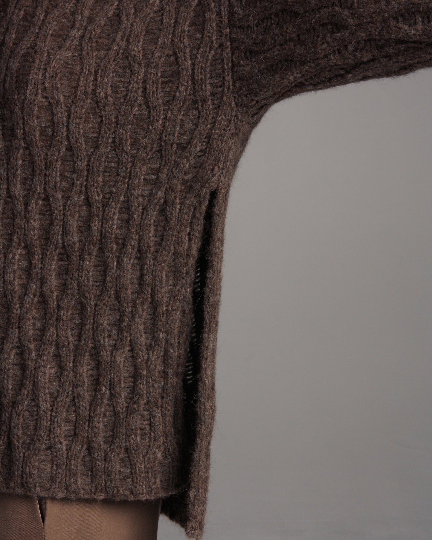 Soft Brown Knit Sweater – Dilettante