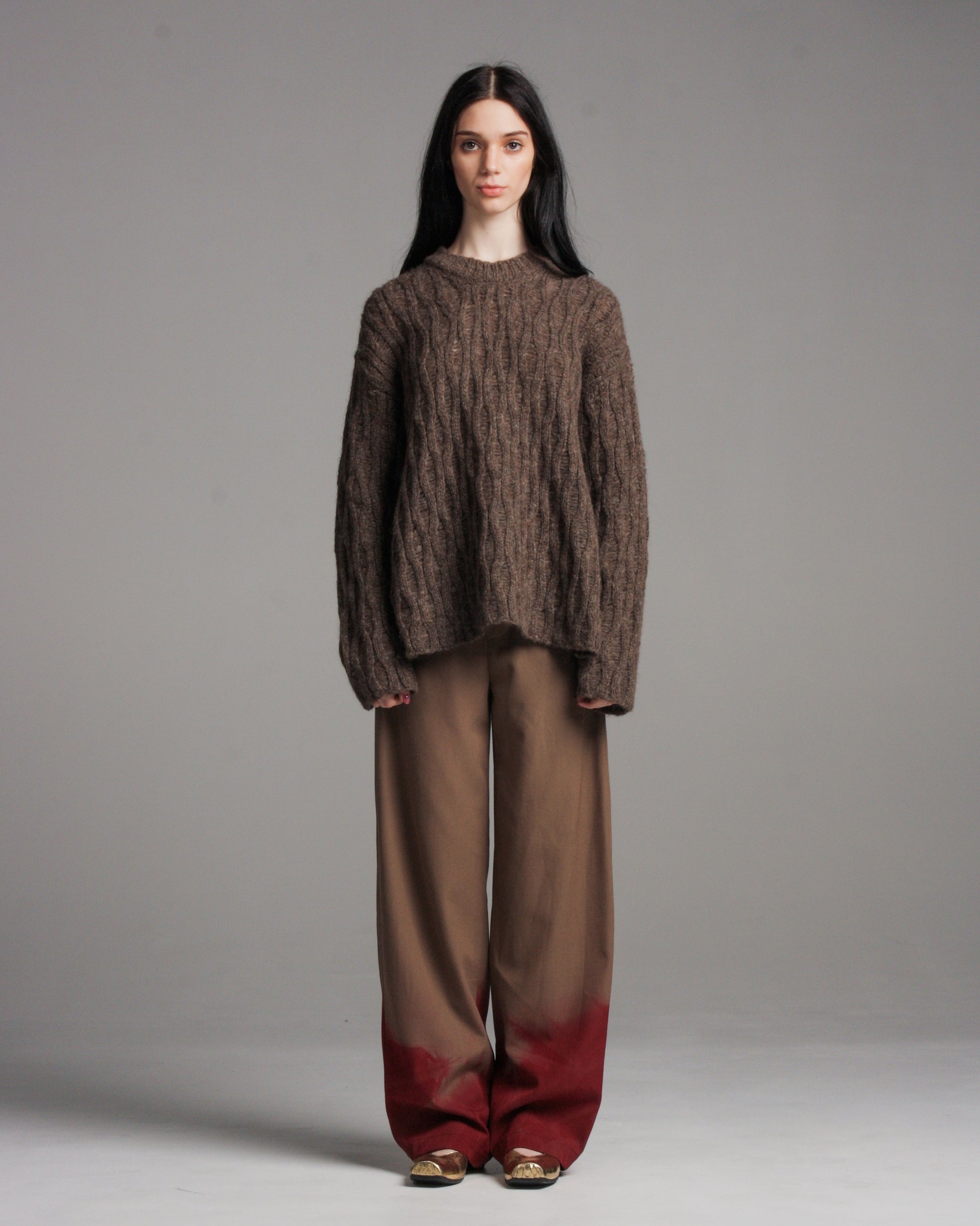 Soft Brown Knit Sweater – Dilettante