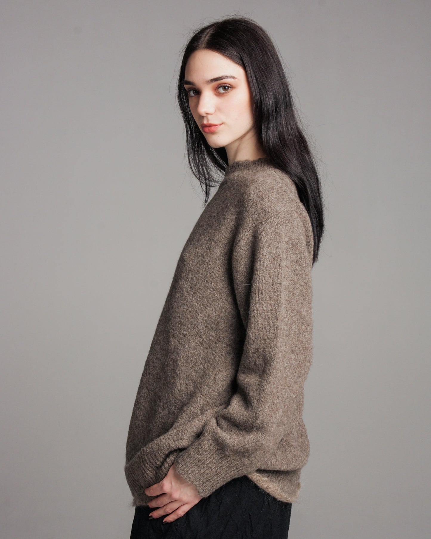 Brown Wool Sweater – Dilettante