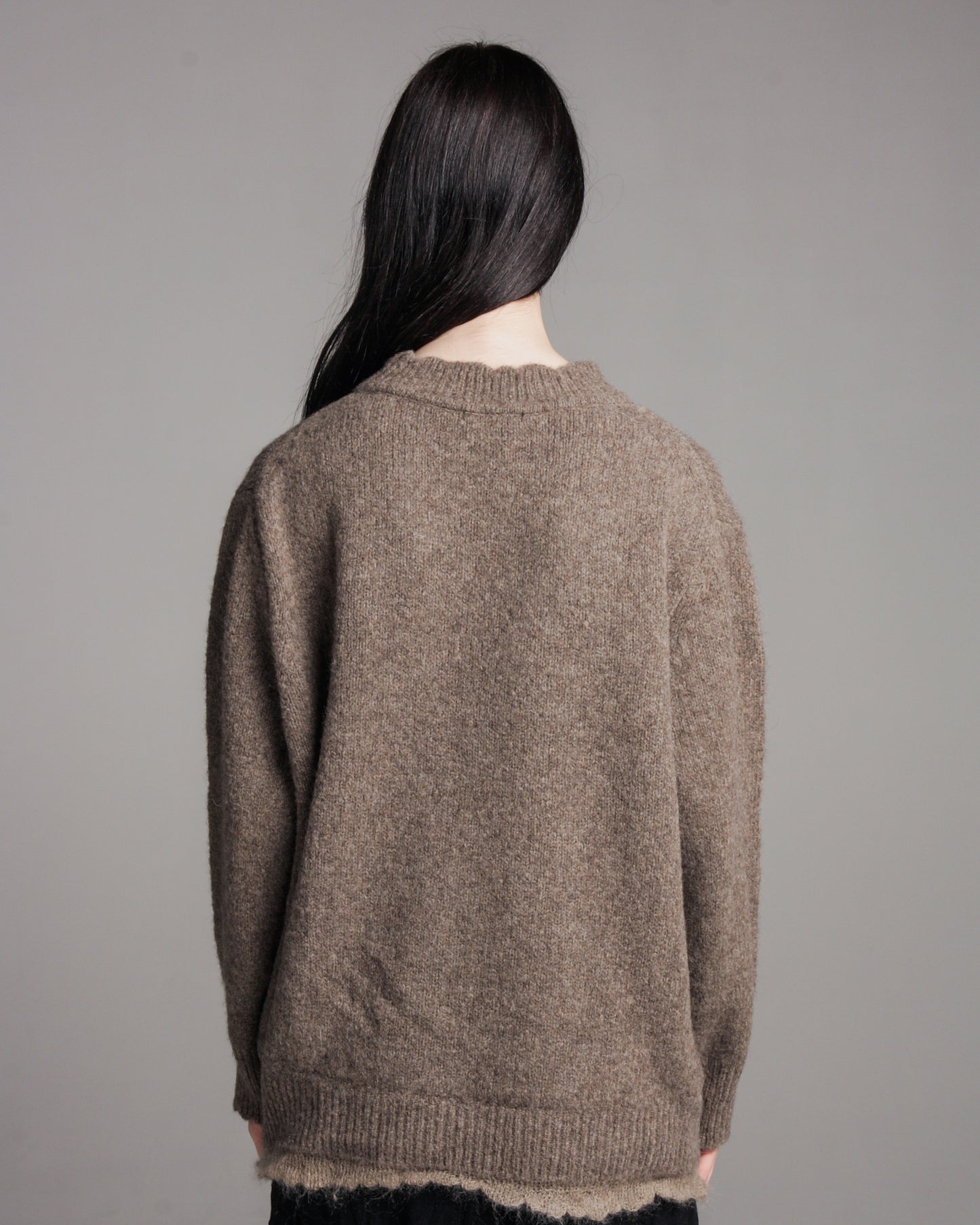 Brown Wool Sweater – Dilettante