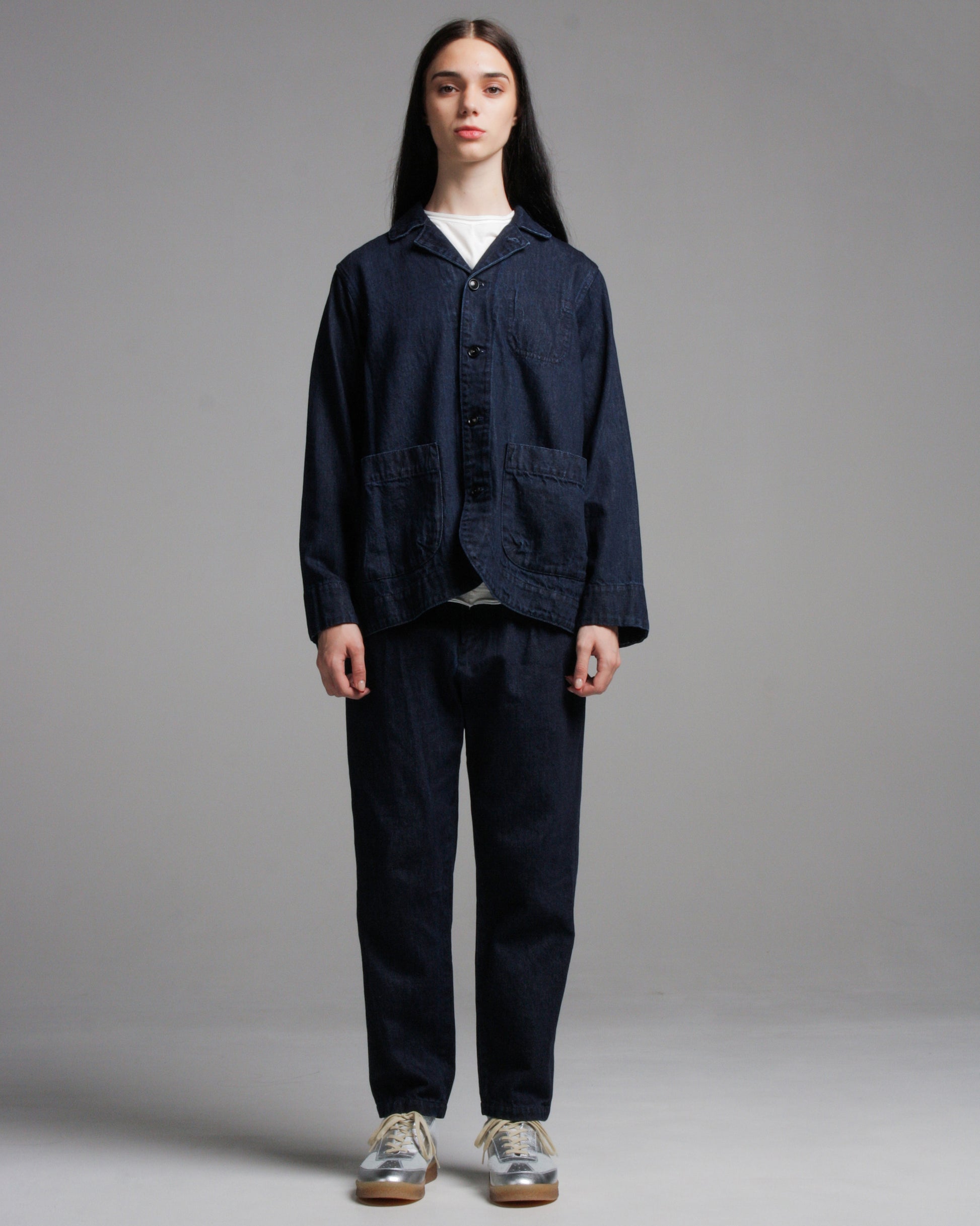 Indigo Cotton Linen Denim Jacket – Dilettante